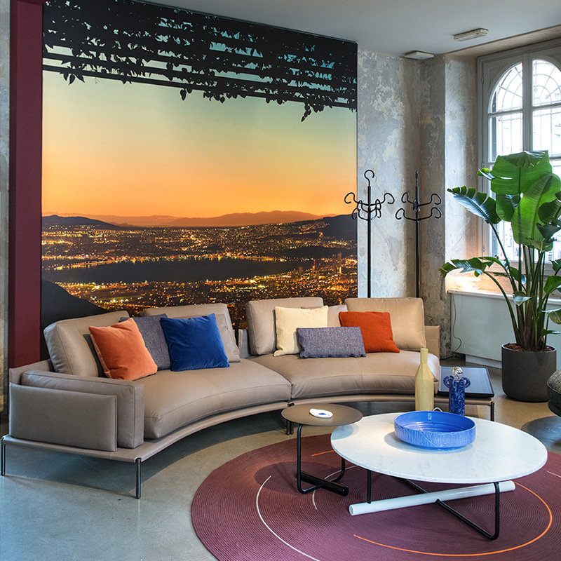 Zanotta NOAH gebogenes Sofaelement